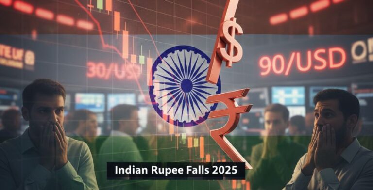 Indian Rupee Falls 2025: क्यों गिरा रुपया 90/USD के पार